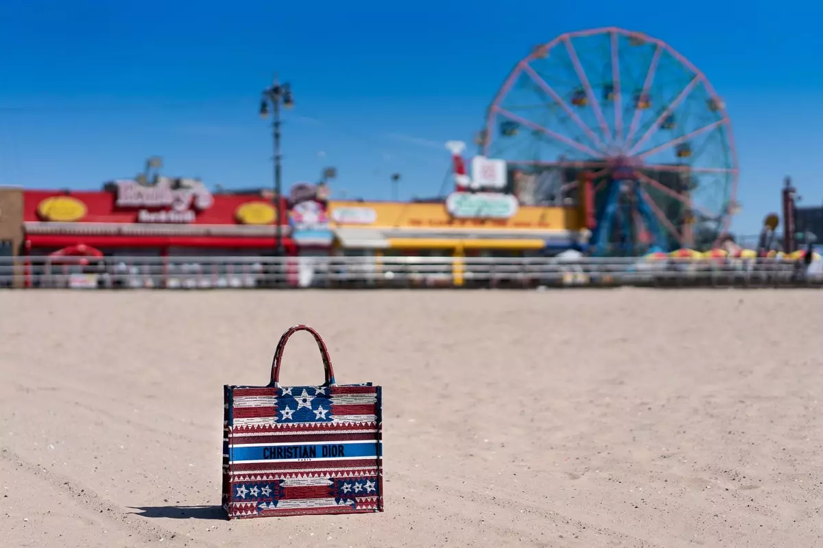 Ose Aso ma le Dior American Flag Book Tote 1948_4