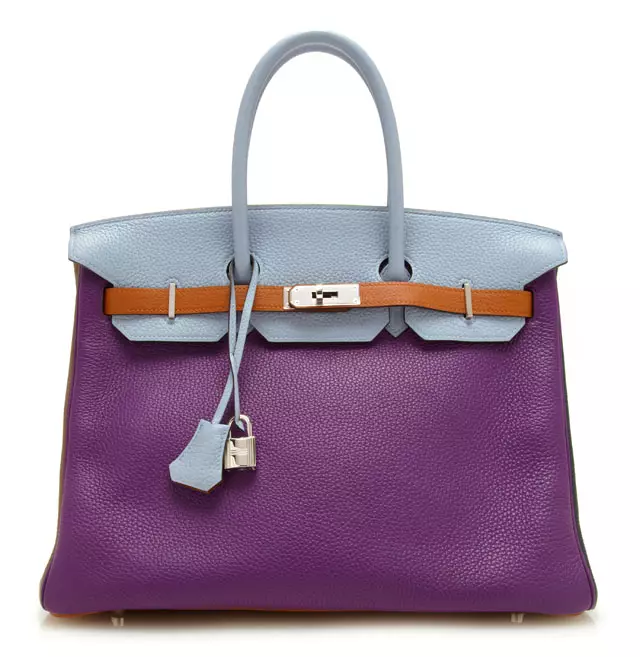 Hamis Birkin 35cm agba isii Arlequin