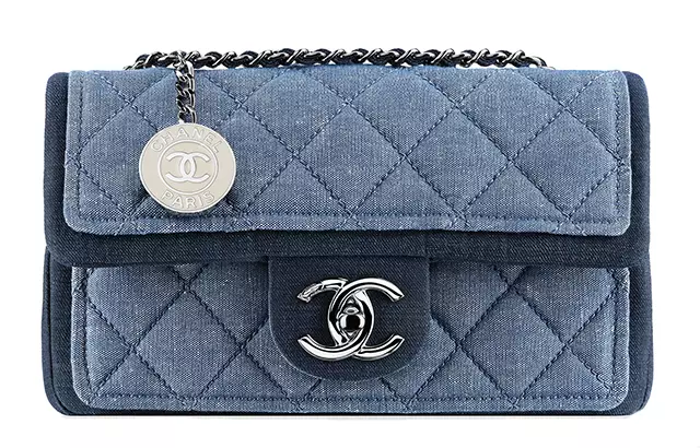 I-Chanel Denim Flap Bag eneMedallion Light