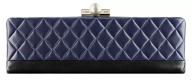 Шанел багет Minaudiere Blue