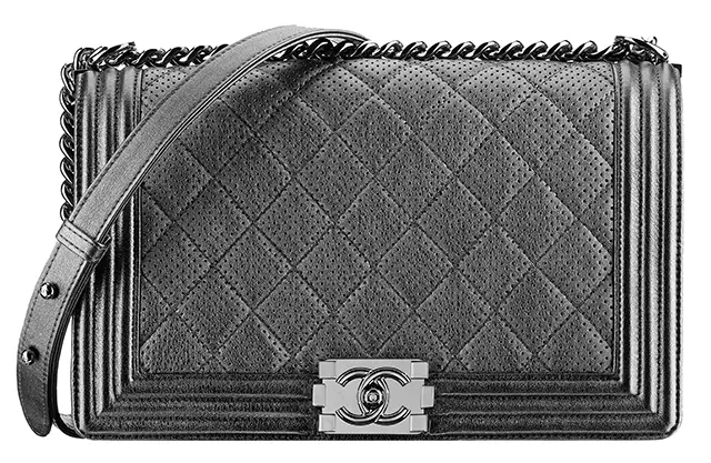 Chanel metalik Perforated Boy Bag