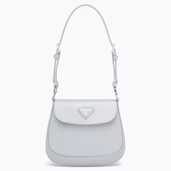 Prada Cleo Мини халтаи бо Cornflower Blue