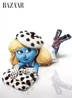 Smurfette হার্পারের বাজারে ডিজাইনার জিনিসপত্র পরেন 21786_2