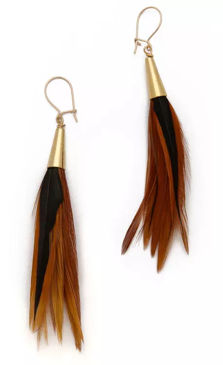 Pendientes Pluma Serefina