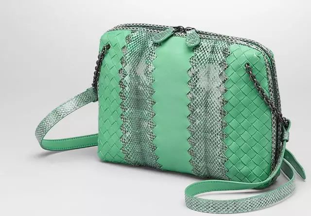 Borsa a tracolla Ayers in nappa intrecciata di Bottega Veneta