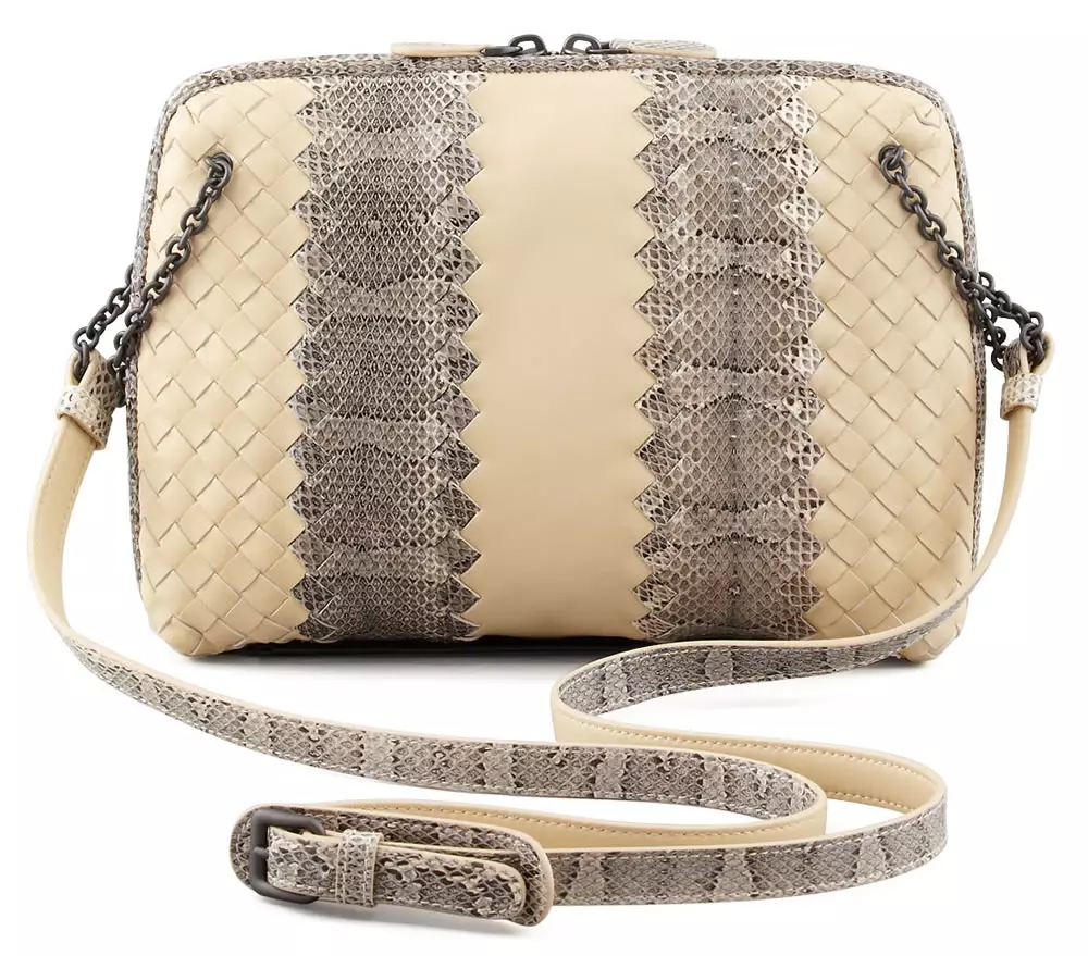 Bottega Veneta Intrecciato Nappa Ayers Cream Messenger