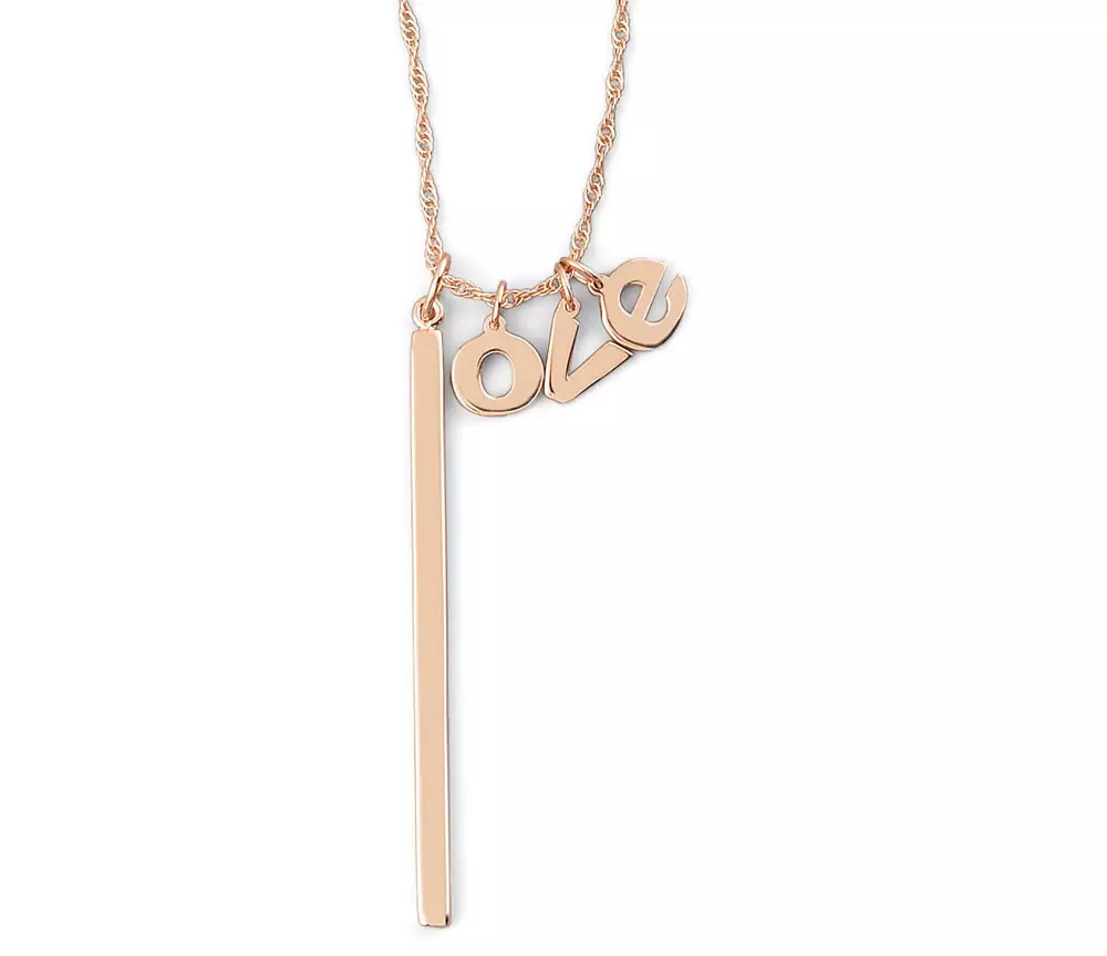 Jennifer Zeuner Hanging Love Charm Necklace