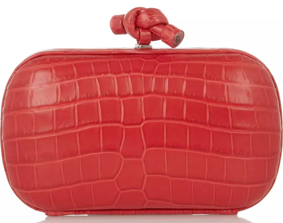 Bottega Veneta Knot Crocodile Clutch