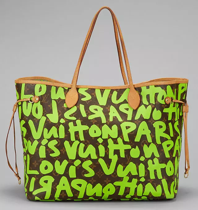 Louis Vuitton Стивен Спроуз Graffiti Neverfull сумкасы