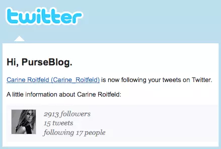 Carine Roitfeld (Bi tesadufî) PurseBlog Li Twitterê Dişopand 23500_2