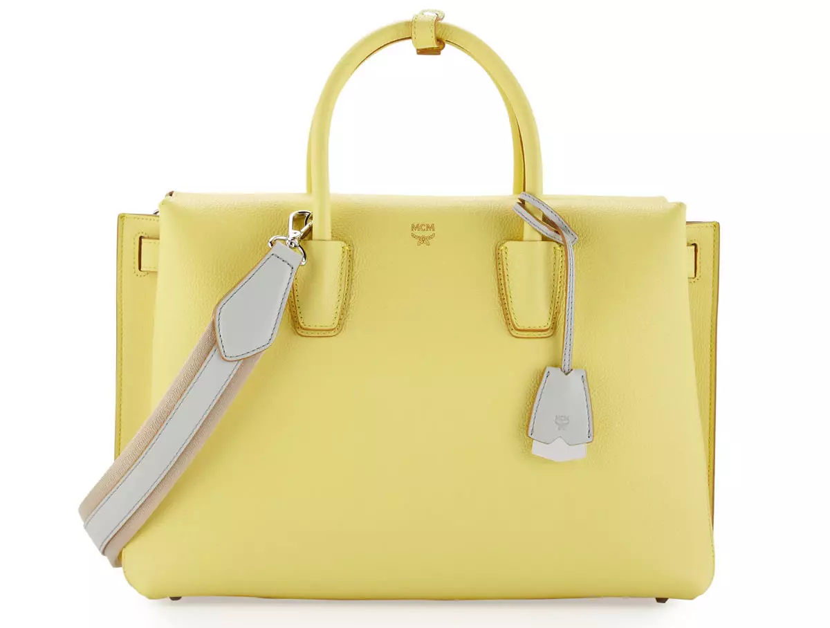 MCM Milla Tote dina Mustard Konéng