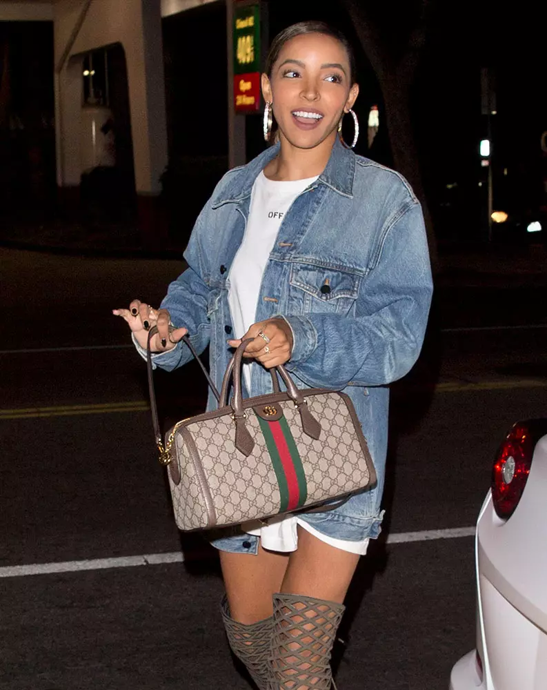 E le mafai ona lava: Tinashe ma lana Gucci Ophidia Top Handle Bag 2366_3