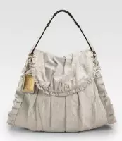 Dolce and Gabbana Miss Rouche Ruffled Shoulder Bag