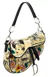 Dior Paris 50s Print Yəhər Çantası 23941_1