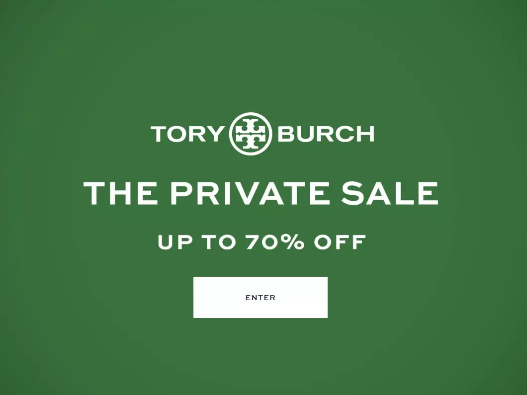 Bespaar tot 70% af by die Tory Burch-privaatverkoping!