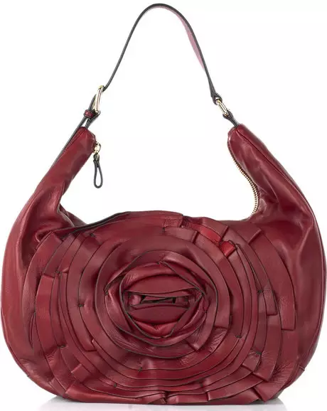 កាបូបម៉ាក Valentino Petal Leather Hobo