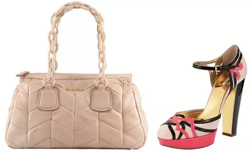 Miu Miu Quilted Chevron Shoulder Bag