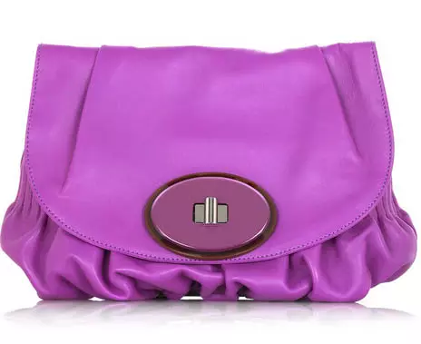 Marni Leather Fold-Over Clutch