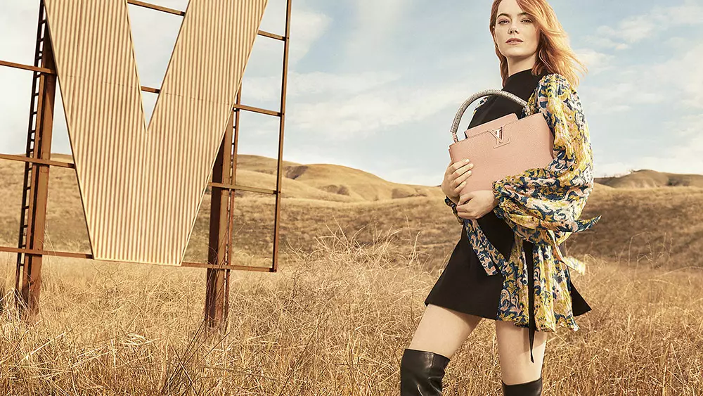 Emma Stone e a bolsa Capucines son as novas estrelas da campaña de Louis Vuitton 2732_7