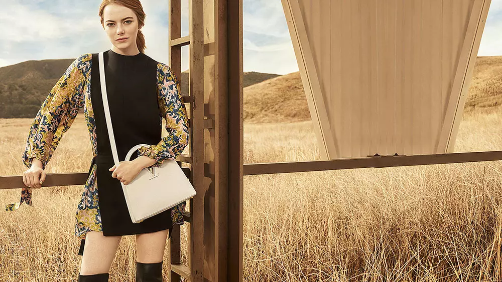 Emma Stone e a bolsa Capucines son as novas estrelas da campaña de Louis Vuitton 2732_8