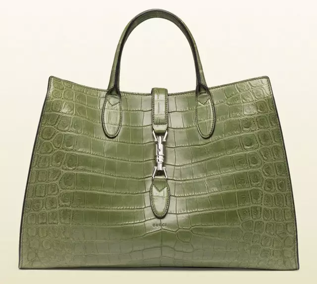 Gucci Jackie Soft Tote сабз тимсоҳ