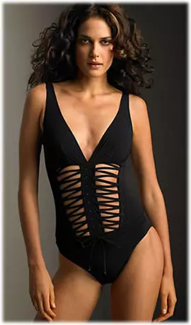 Karla Colletto Lace-Up Swimsuit 29031_1