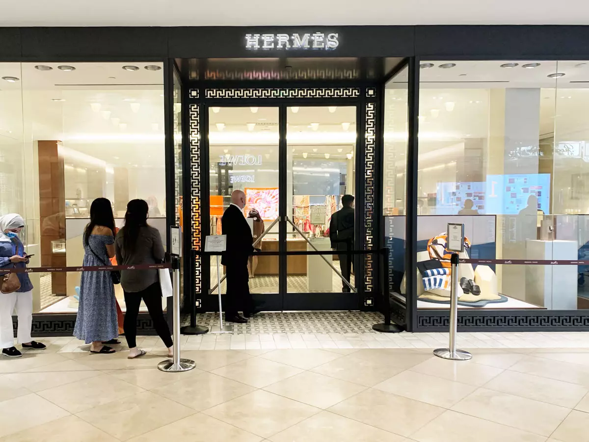 Hermès Boutique katika Plaza ya Pwani ya Kusini