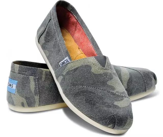 TOMS Canvas Washed Camo Klasîkên Jinan