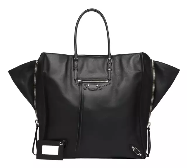 Balenciaga Papier Ledger Çantanın ətrafında Zip