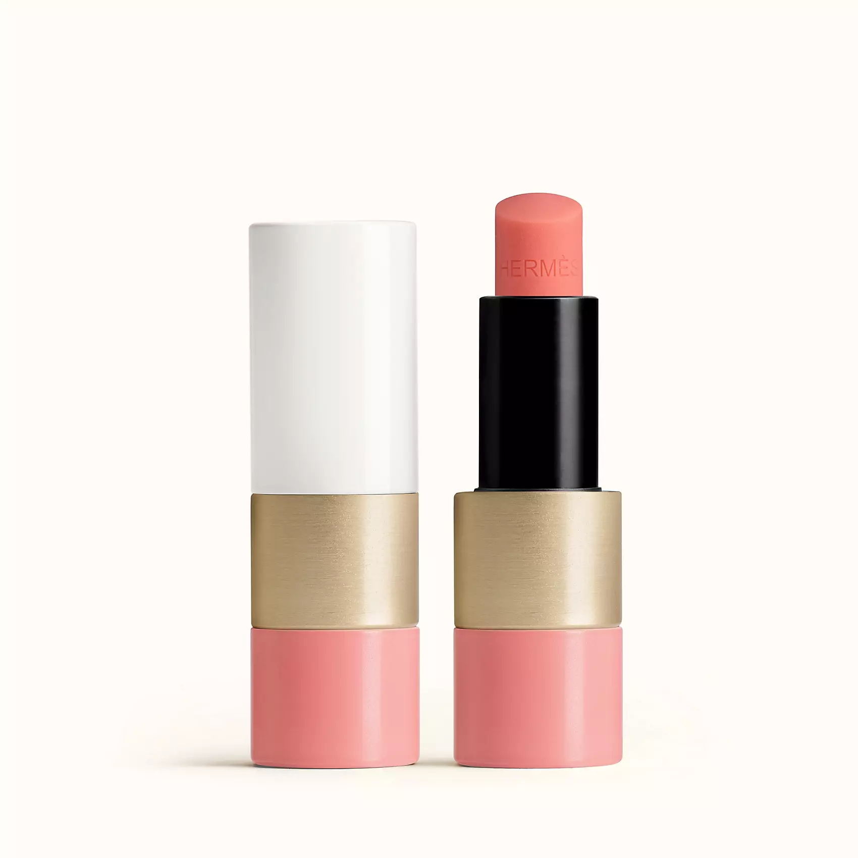 Rose Hermes, potenciador de labios Rosy, Rose d'Été. Foto vía Hermes.com