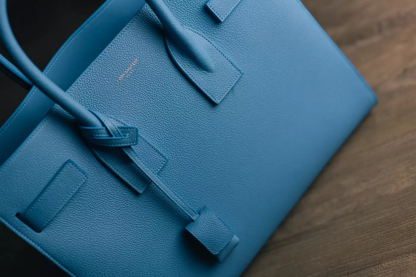 Saint Laurent Sac de Jour Light Blue (2)