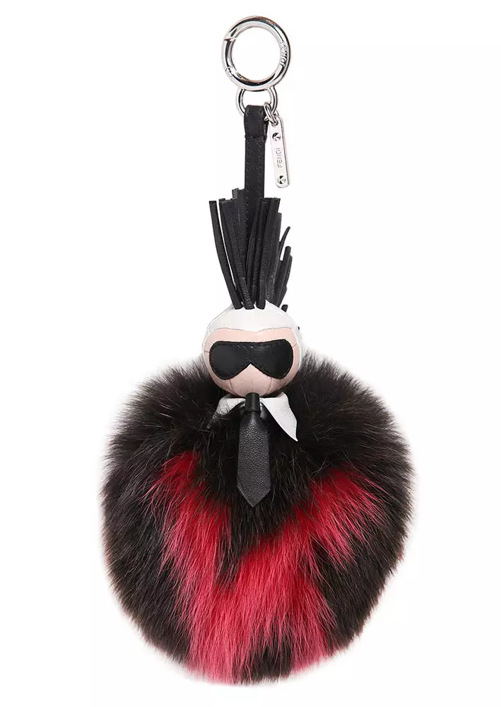 Fendi-Karlito-Fox-Fur-charm-Black