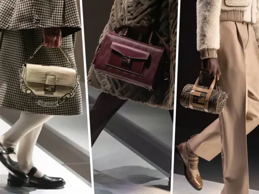 Die vielen Taschen der Herrenkollektion Herbst/Winter 2022/23 von Fendi