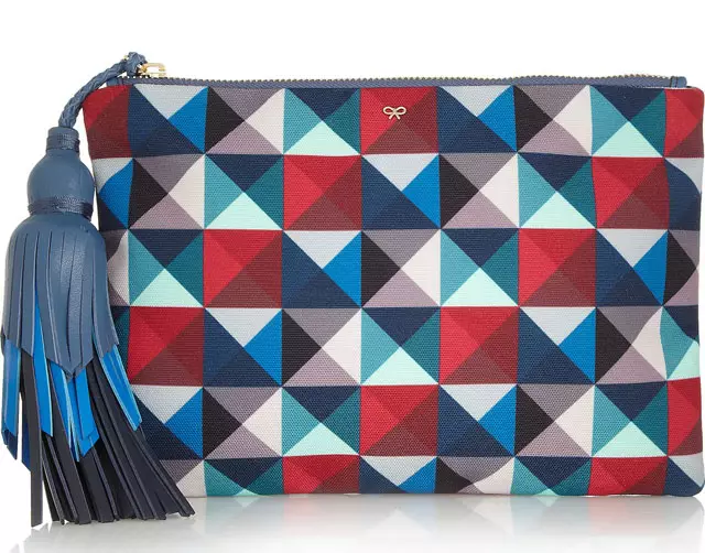 Anýa Hindmarch Courtney Canvas Clutch