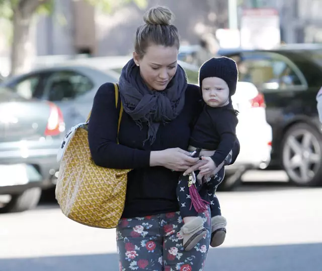 Hilary Duff gebruik Goyard as haar babasak 6781_1