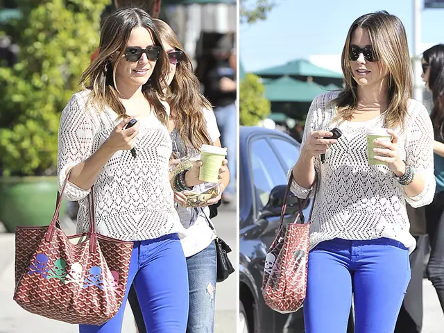 Sophia Bush añade un toque pastel punk a su bolso Goyard 6782_1