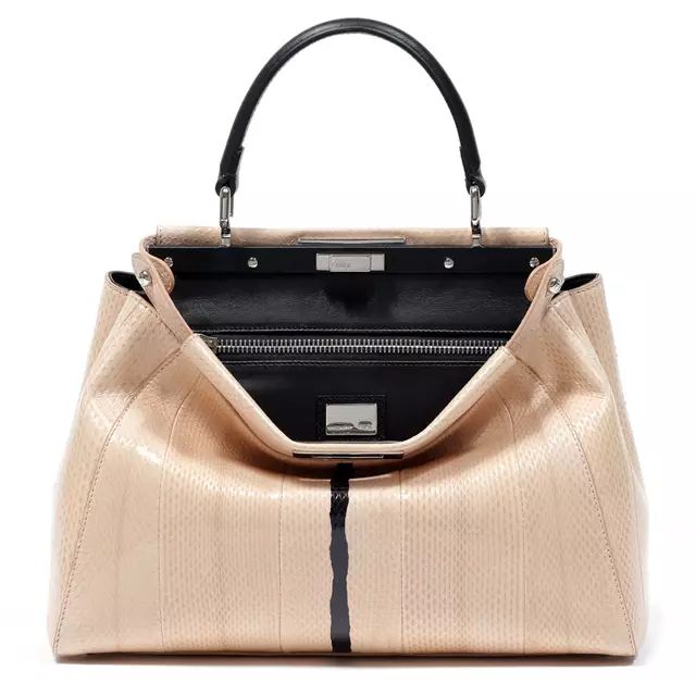 Tote Snakeskin Fendi Peekaboo