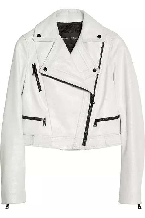 Proenza Schouler larruzko biker jaka