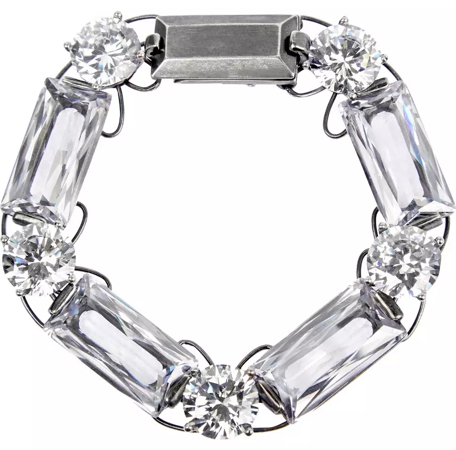 Náramek Bottega-Veneta-Oxidized-Sterling-Sterling-and-Cubic-Zirconia-Bracelet