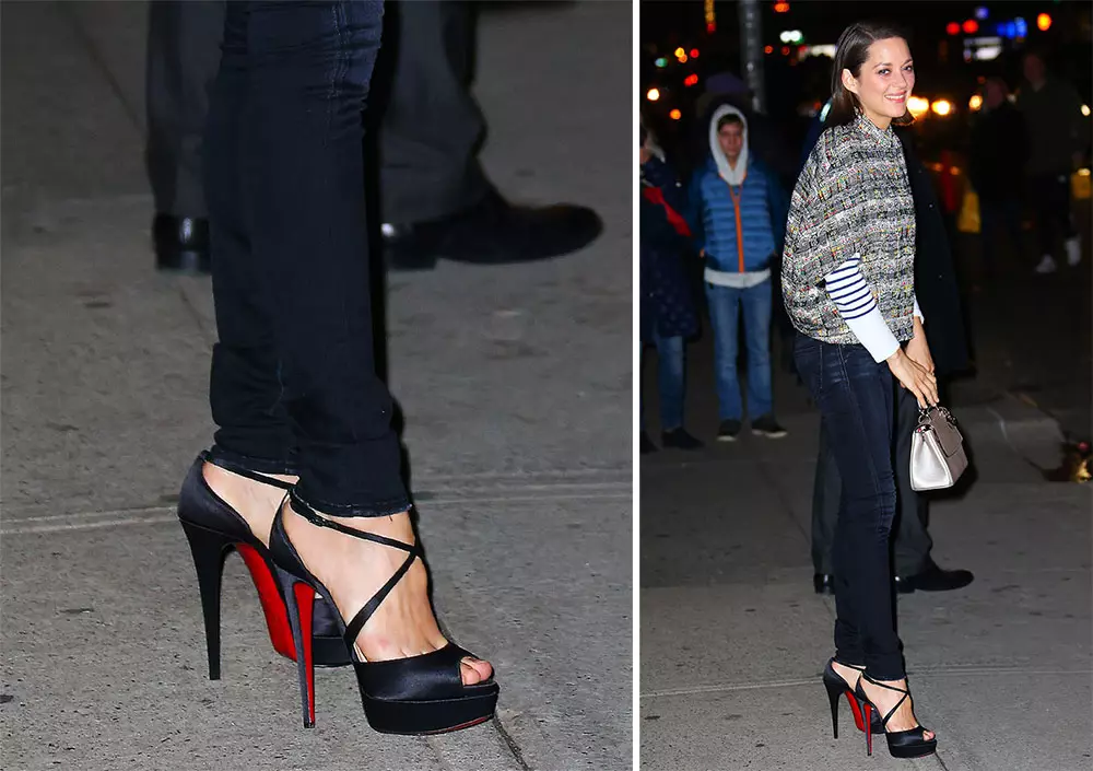 Marion-Cotillard-Christian-Louboutin-Cross-Me-Patform-Сандали