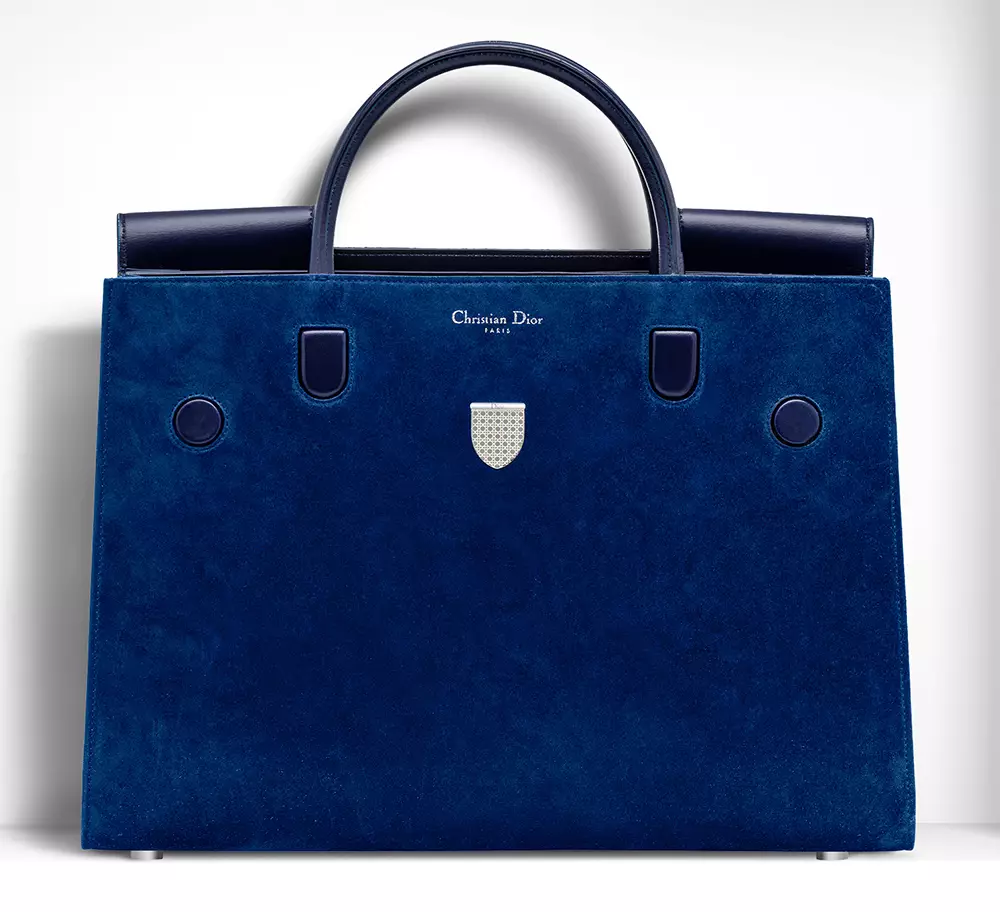 Christian-Dior-Large-Diorever-Bolso-Azul-Suede