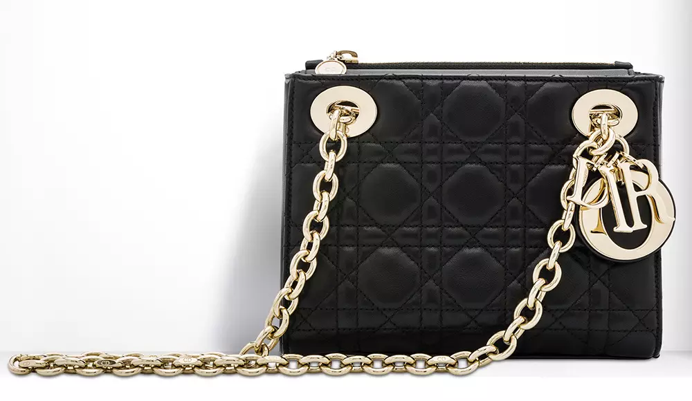 Christian-Dior-Mini-Lady-Dior-Bag-με-Διπλές-Αλυσίδες