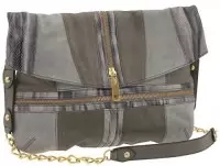 Steven by Steve Madden Snake Charmer Zip Messenger Bag