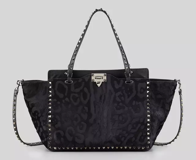 Valentino Rockstud Cavallino Tote