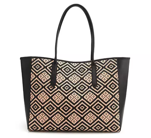 J. Crew Tartine Raffia Tote