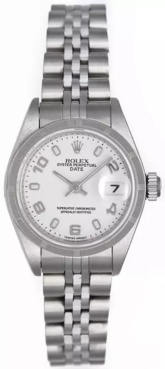 I-Rolex Date Stainless Steel Watch