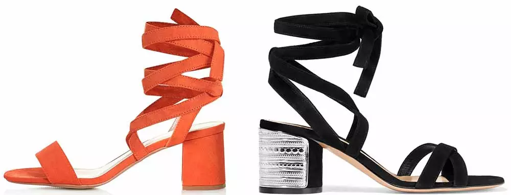 TopShop Delilah sandále na zaväzovanie $ 48,00 cez TopShop Gianvito Rossi zdobené semišové sandále $ 1,495 cez Net-a-Porter