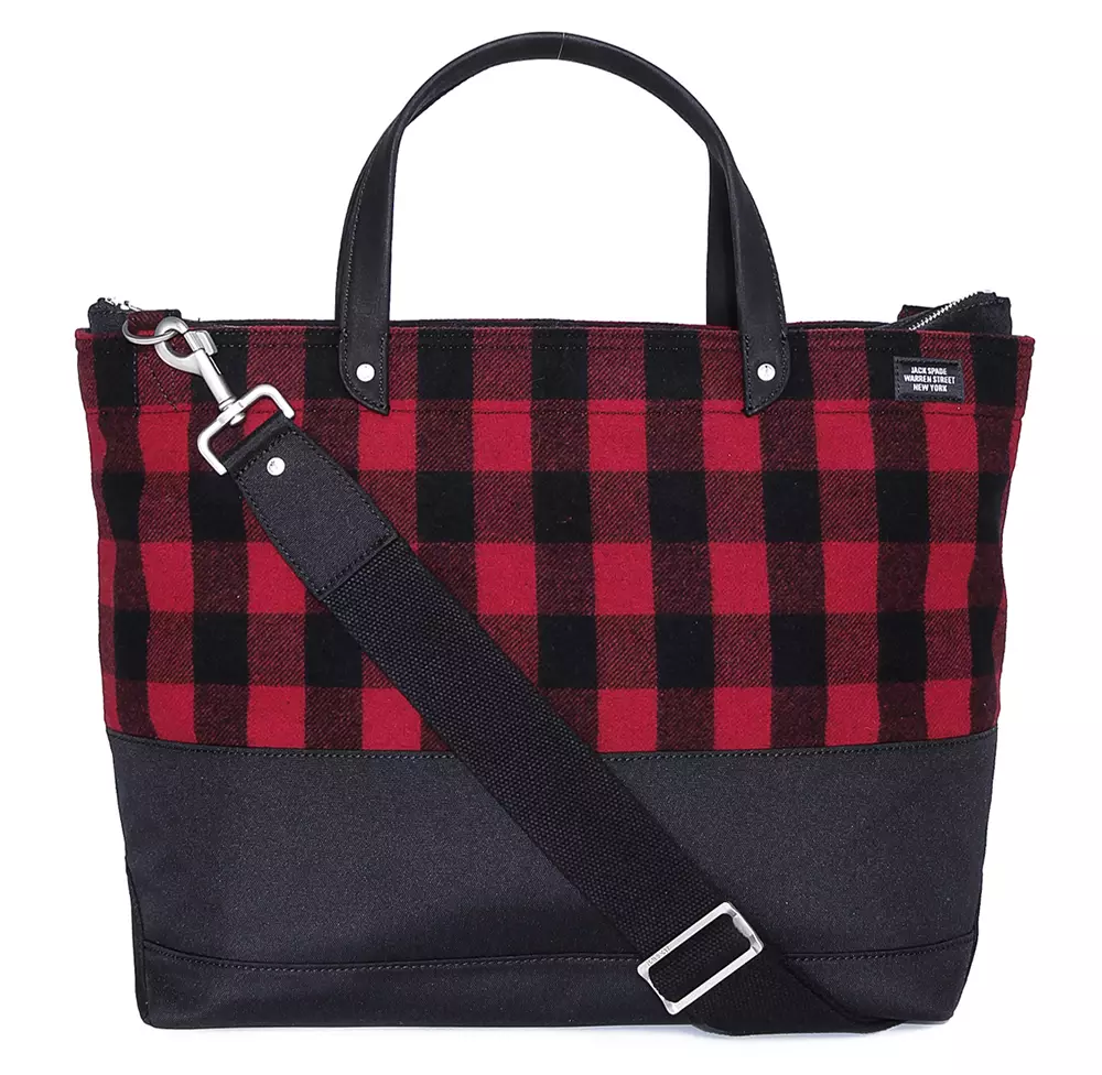 Jack Spade Gedompelde Buffalo Check Utility Tote