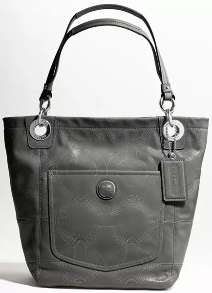 Coach Alex Stitched Patent Tote