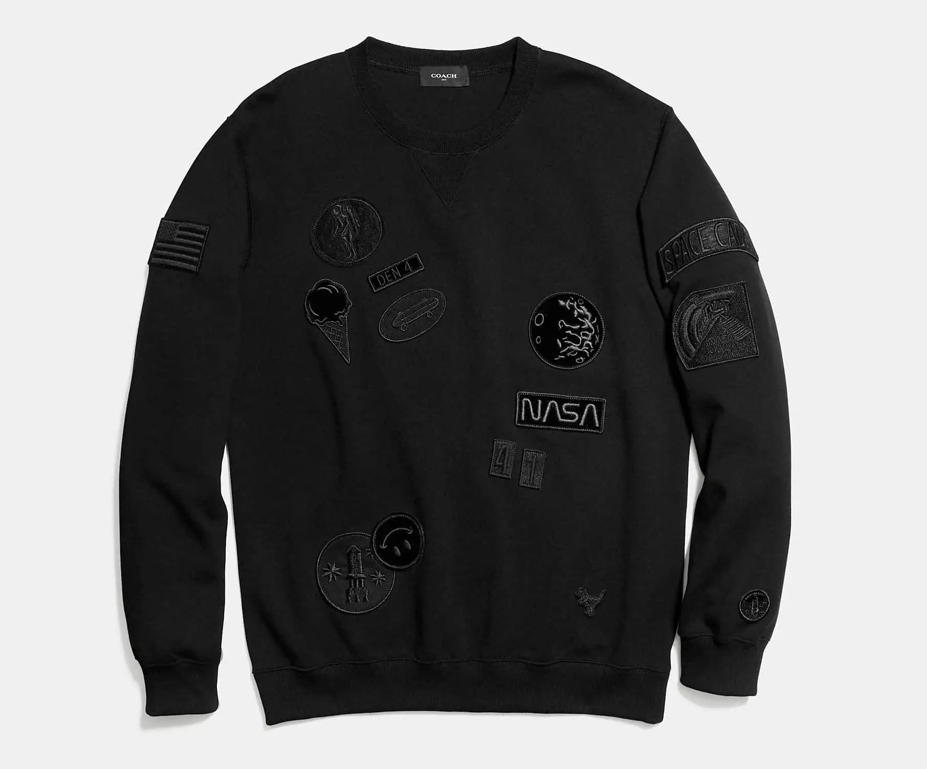 Sweatshirt ya Kocha yenye Viraka vya Nafasi